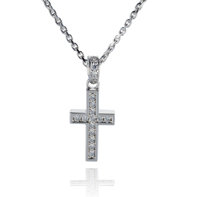 DUBj-297-2 Rectilinear Cross Necklace | DUB Collection